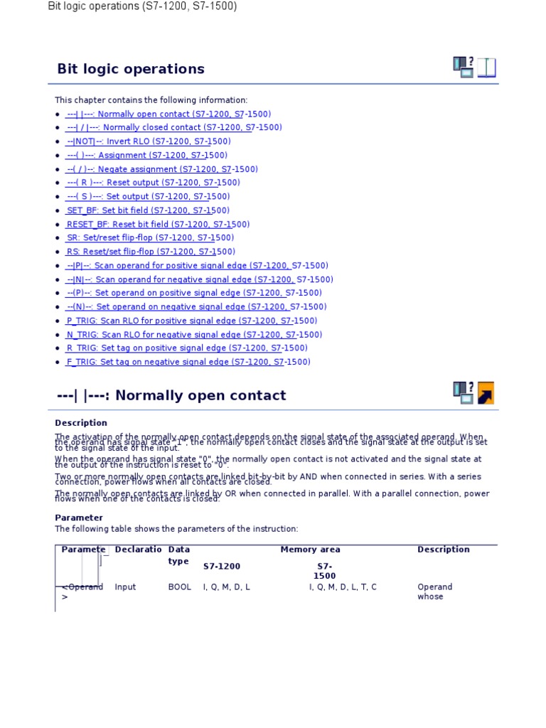 Bit Logic Operation | PDF | Instruction Set | Parameter (Computer ...