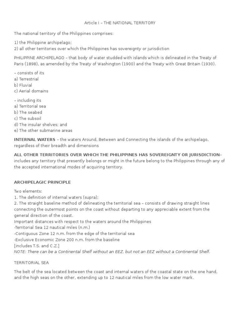 INTERNAL WATERS - The Waters Around, Between and Connecting The Islands ...