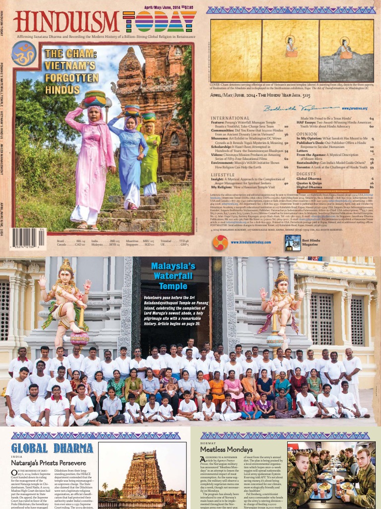 Hinduism Today Apr May Jun 2014 Thoppukaranam | Java | Reincarnation