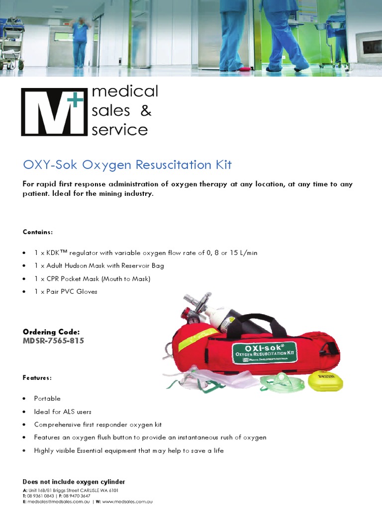 OXY-Sok Oxygen Resuscitation Kit | PDF