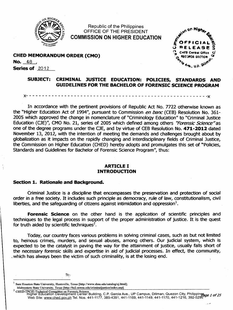 CMO No.48 s2012 | PDF