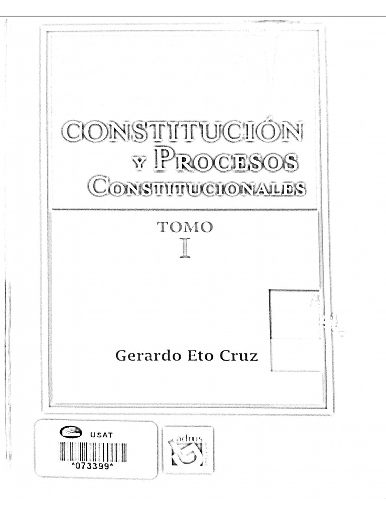 Constitución Y Procesos Constitucionales Pdf Pdf