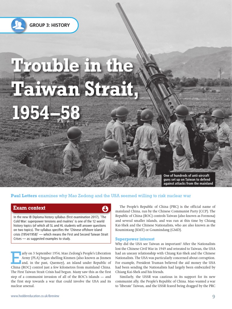 The Taiwan Strait Crises (Paul Letters) | PDF | Taiwan | Kuomintang