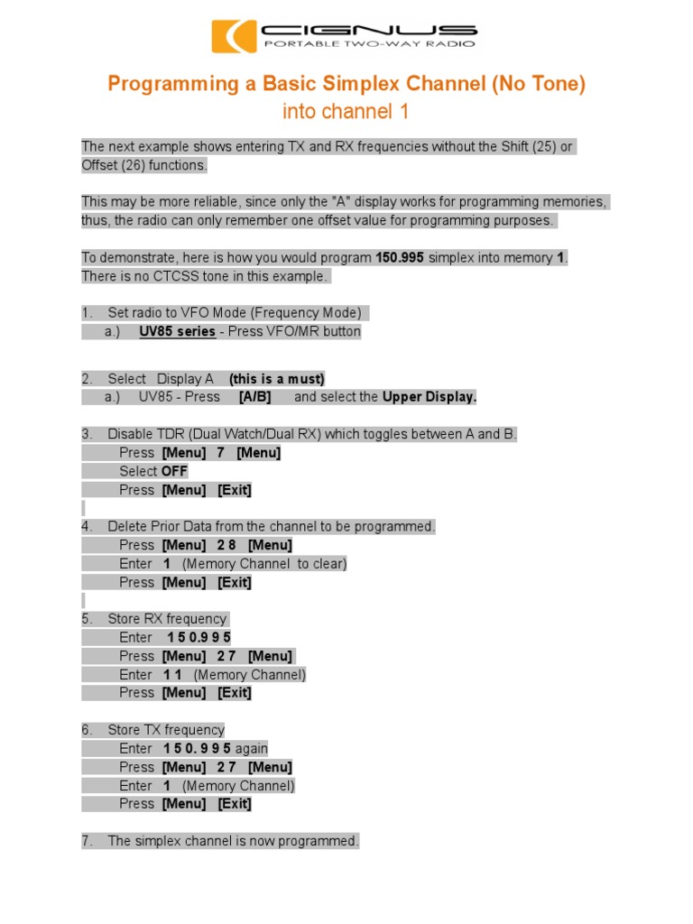 Programming A Basic Simplex Channel | PDF