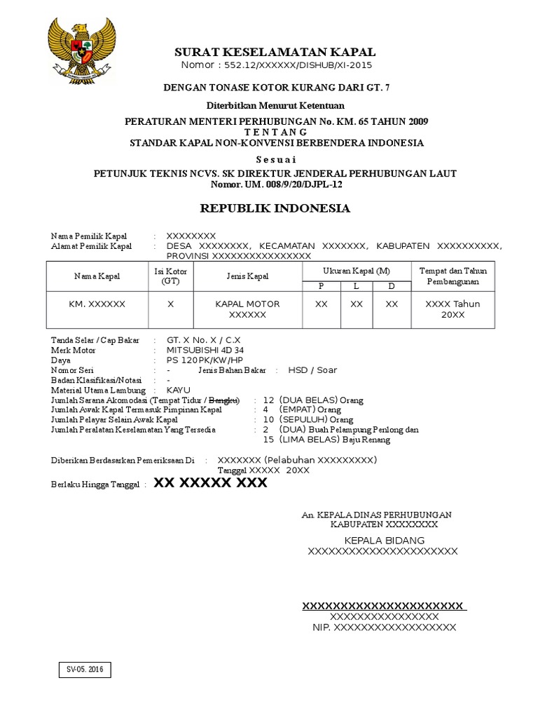 Surat Kapal - Homecare24