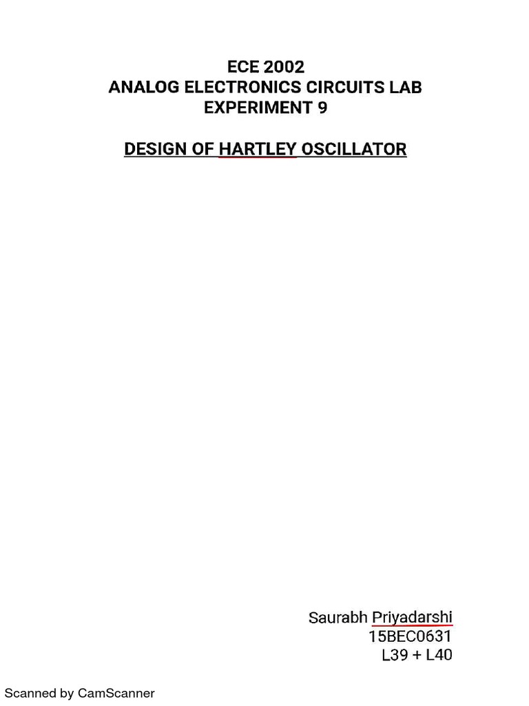 Aec Lab Exp9 PDF | PDF