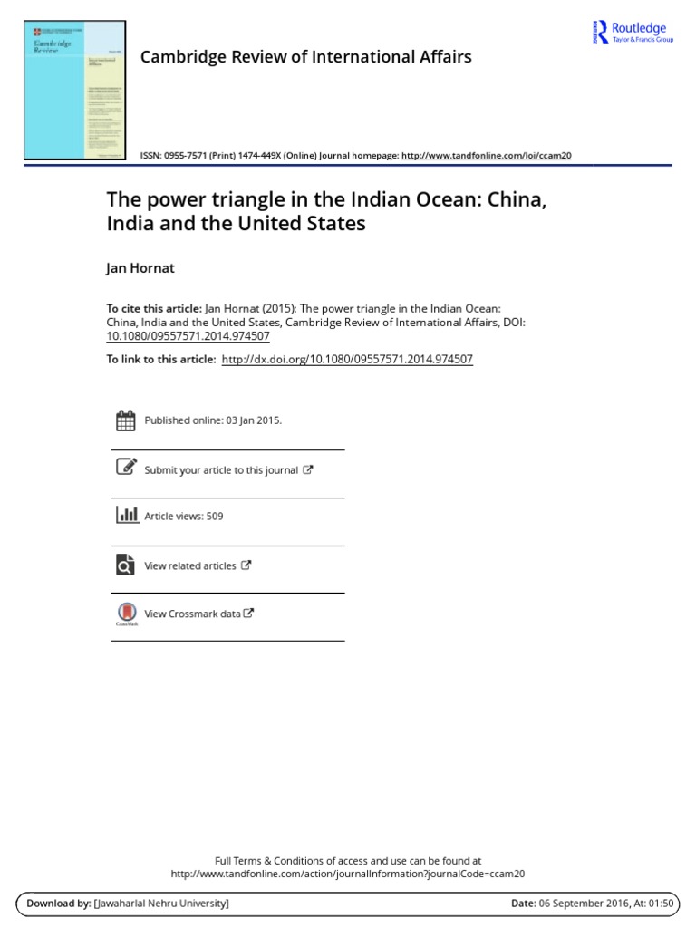 Power Dynamics in the Indian Ocean | PDF | China | World Politics