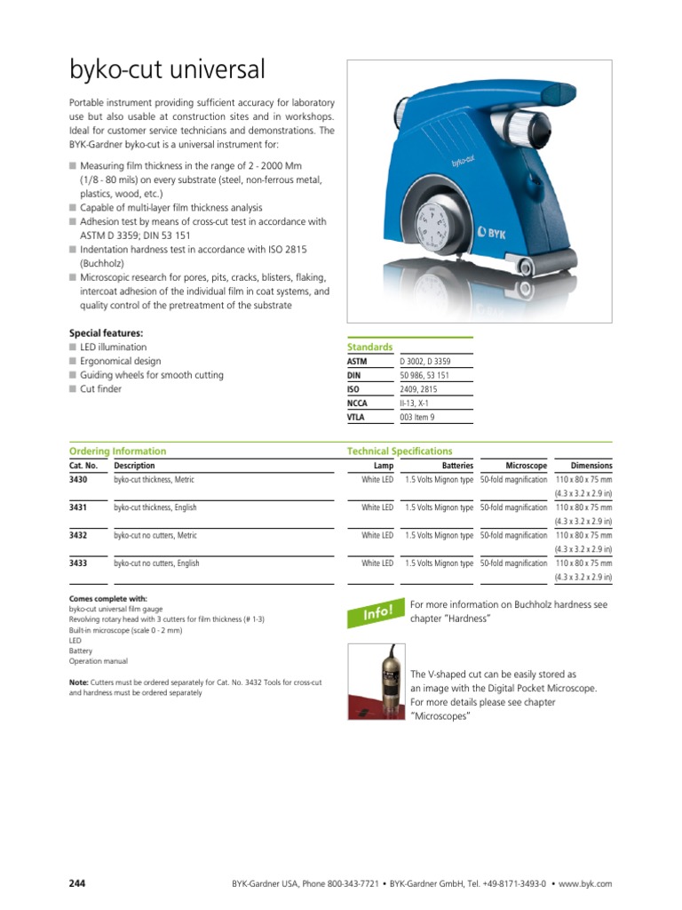Byko-Cut Universal: Standards | PDF | Hardness | Microscope