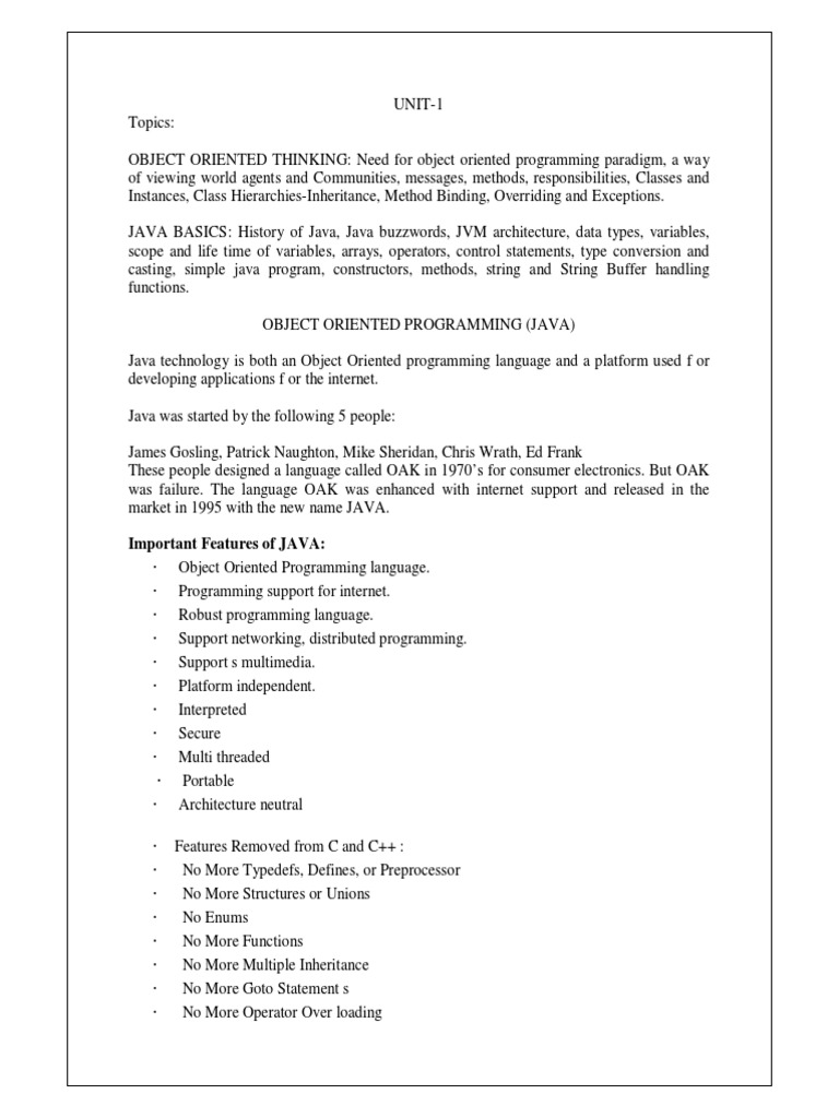 Object Oriented Programming Through Java | PDF | Java (Programming ...