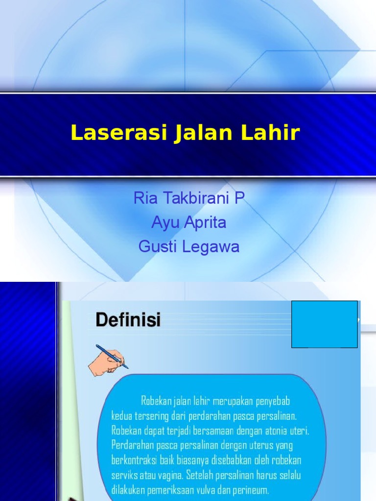 Laserasi Jalan Lahir | PDF