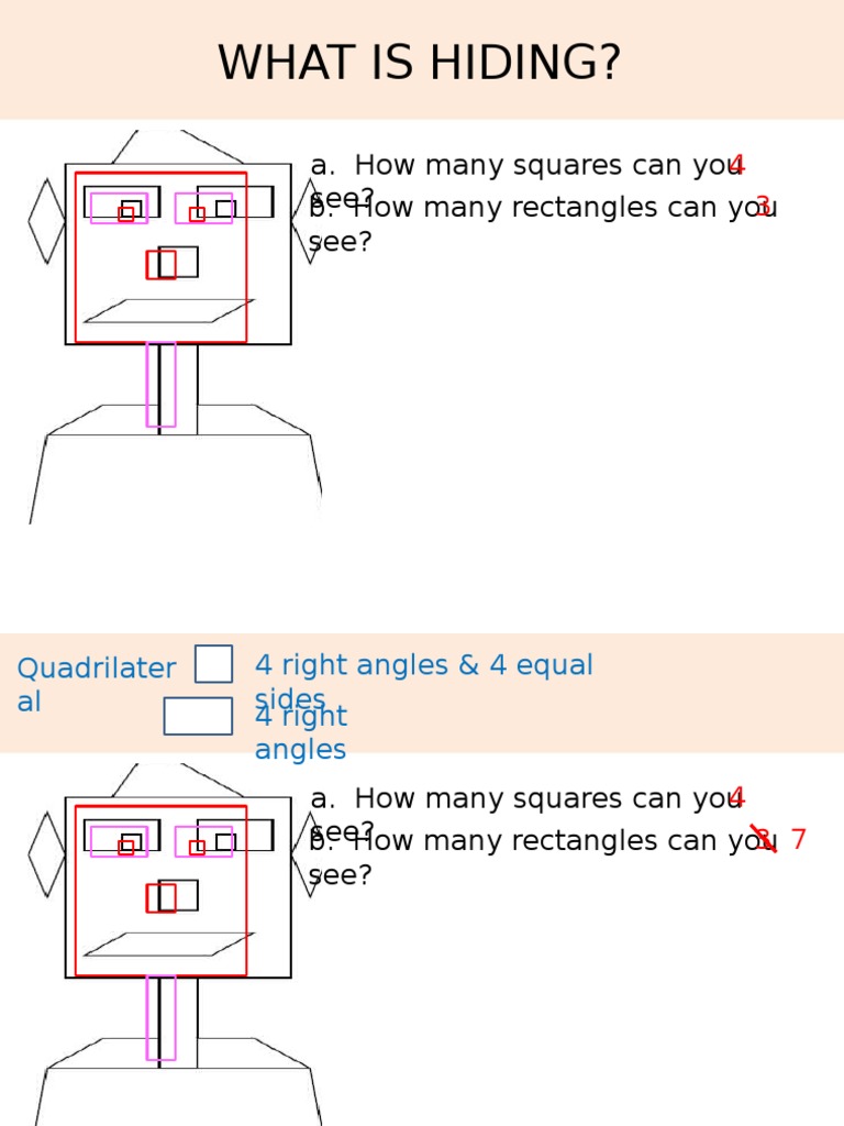 Counting Shapes: Squares and Rectangles | PDF | Art
