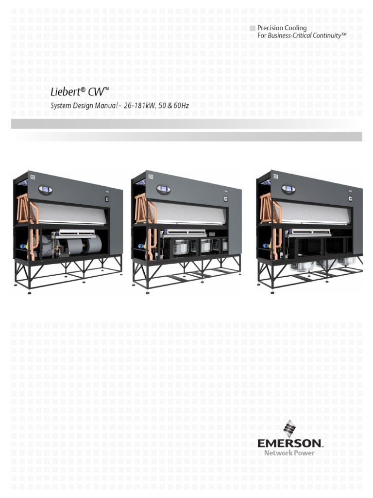 Liebert CW: System Design Manual - 26-181kW, 50 & 60Hz | PDF | Duct ...