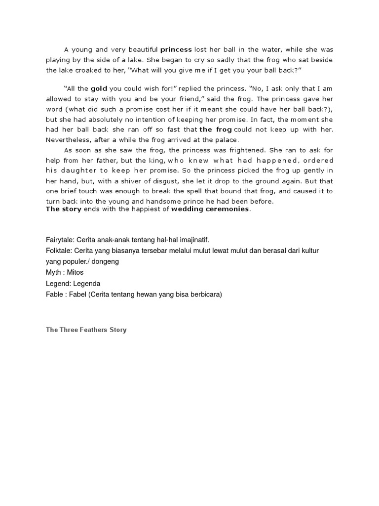 The Frog Prince: A Folktale of Promise-Keeping and Transformation | PDF ...