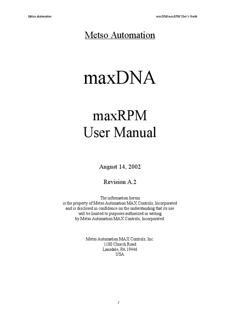 Maxdna: Maxrpm User Manual | PDF | Server (Computing) | Computer File