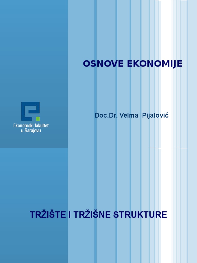 Trziste I Trzisne Strukture | PDF