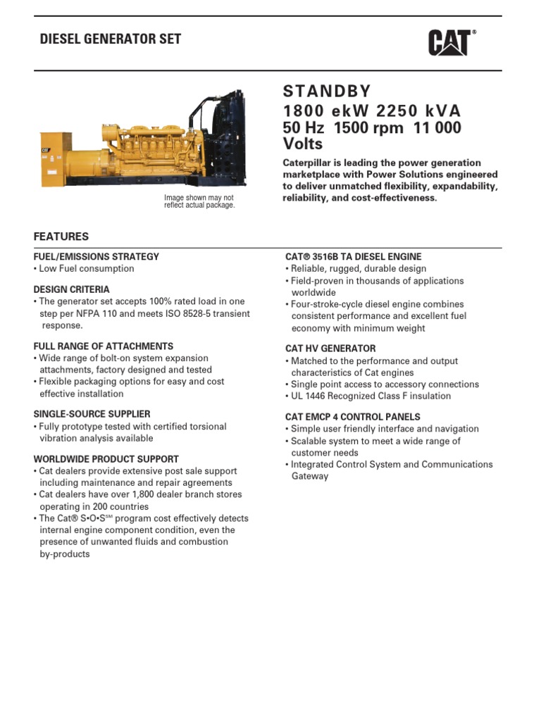 DG Cat | PDF | Diesel Engine | Exhaust Gas