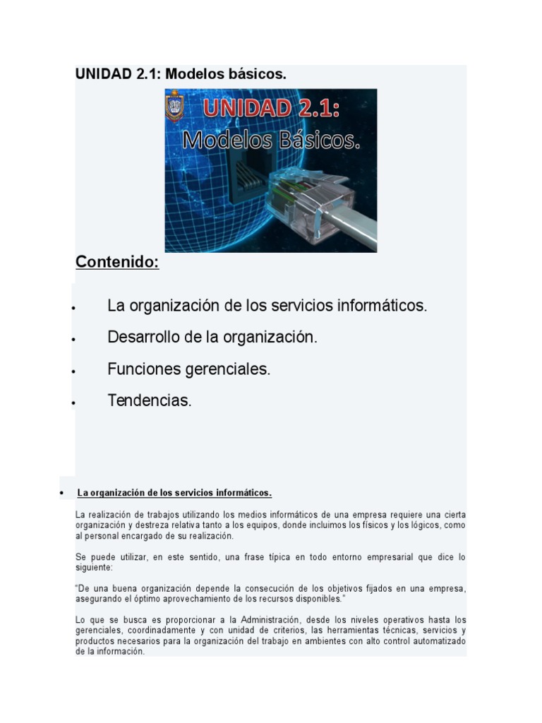 Gerencia Informática UNIDAD 2 | PDF | Informática | Software