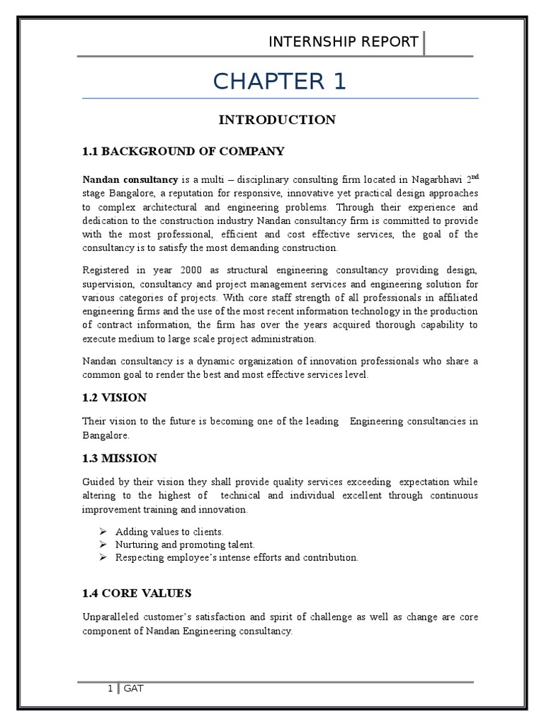 Nandan Consultancy Internship Report | PDF | Computer Aided Design ...