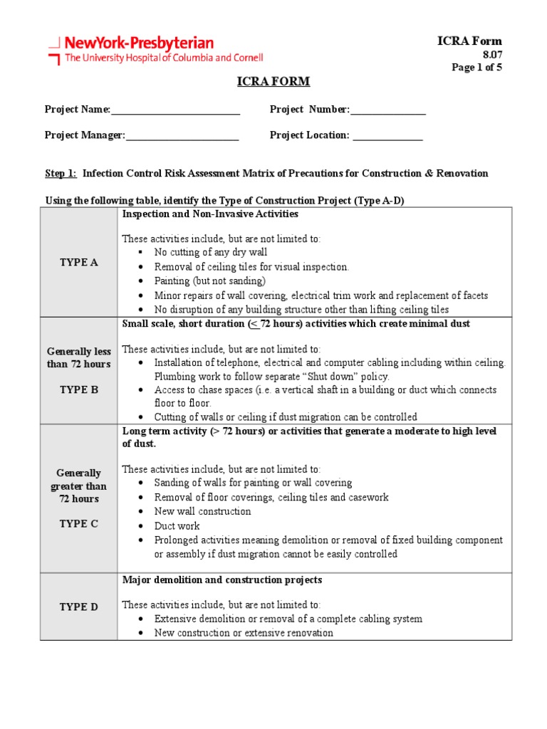 ICRA Form v08.07.doc | Dust | Filtration