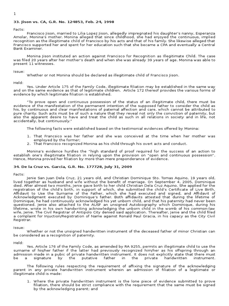 Jison vs. CA, G.R. No. 124853, Feb. 24, 1998 | PDF | Adultery | Marriage