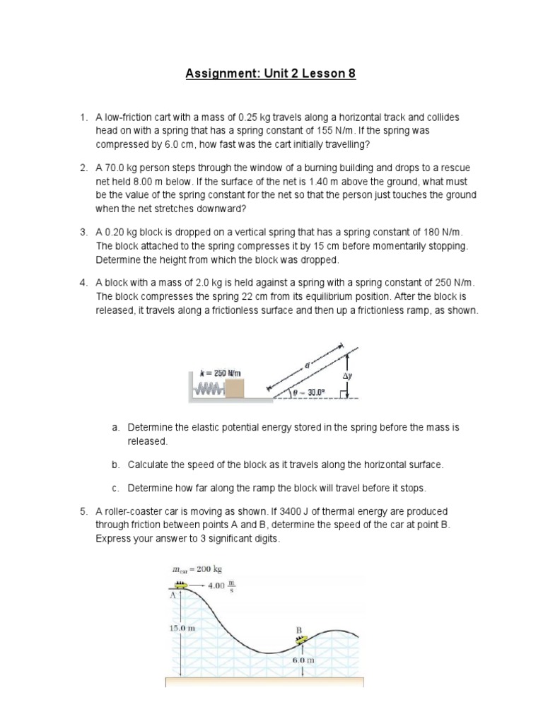 Assignment: Unit 2 Lesson 8 | PDF