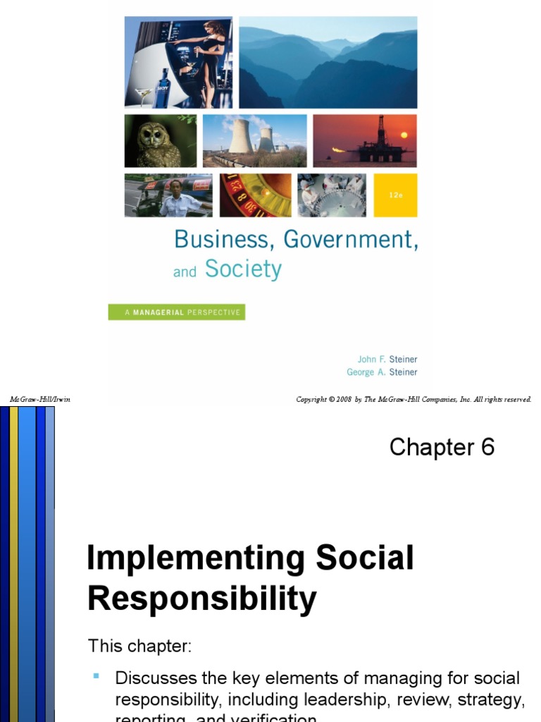 Implementing Corporate Social Responsibility | PDF | Philanthropy ...