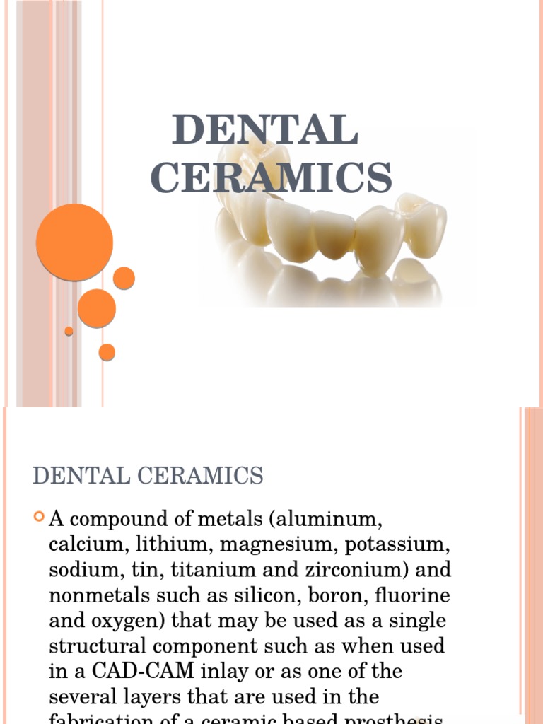 DENTAL Ceramics Ppt