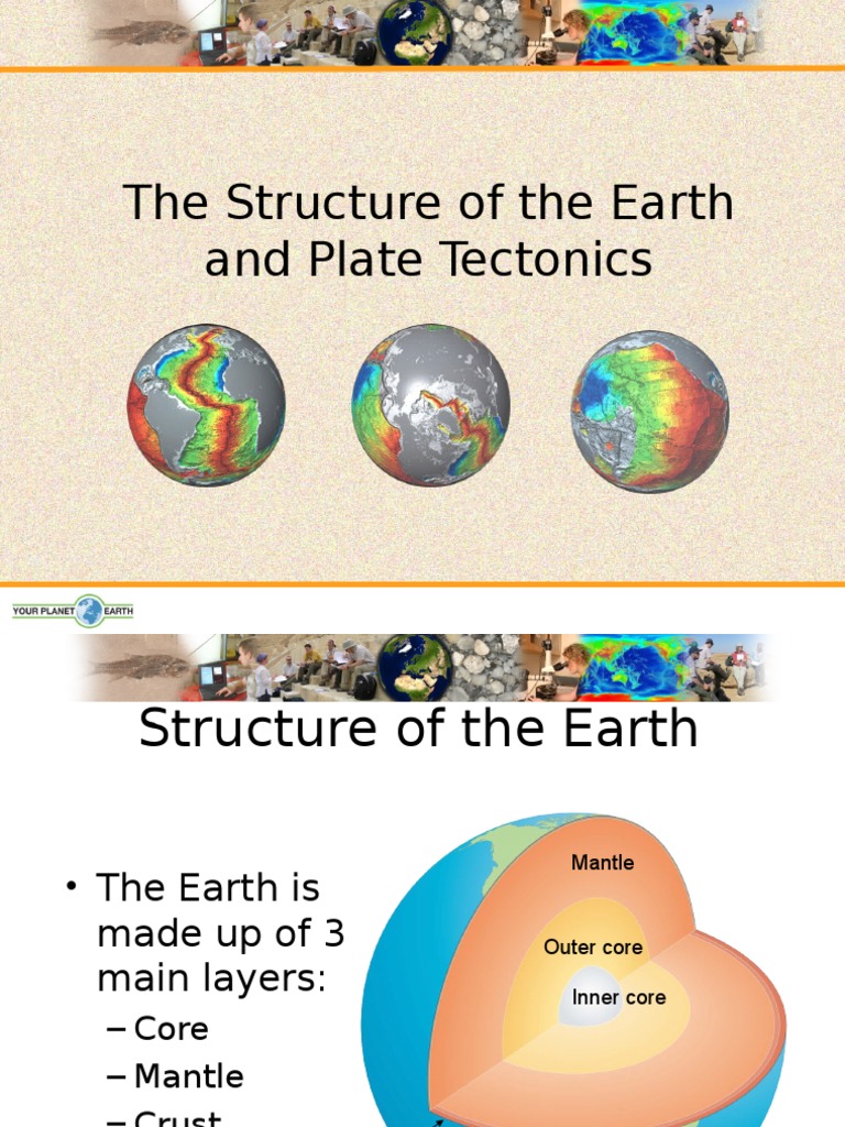 Earth's Structure and Plate Tectonics | PDF | Plate Tectonics | Crust ...