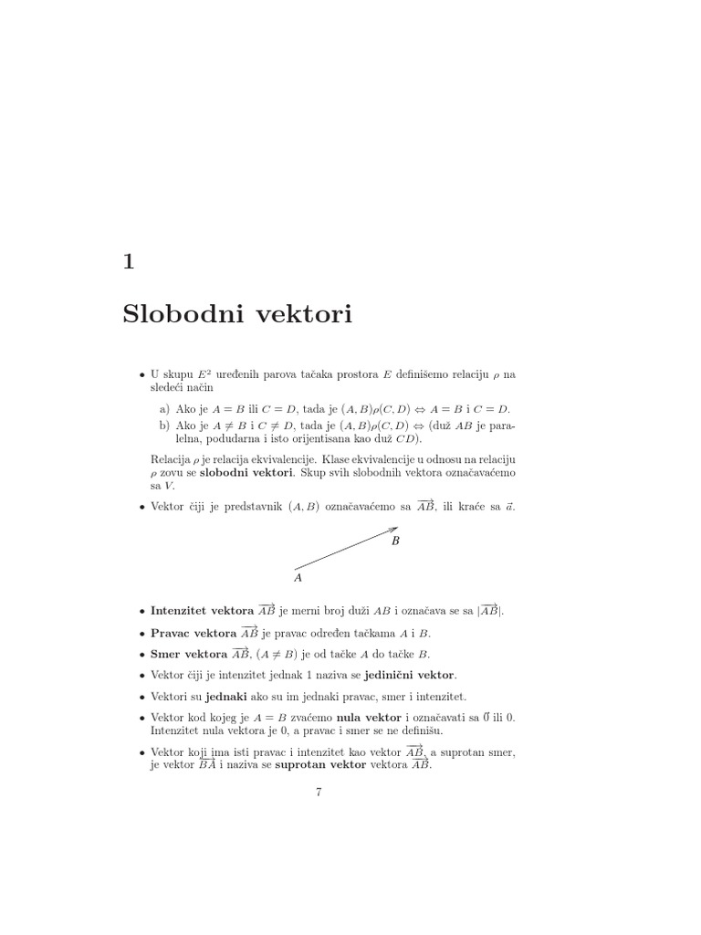 Analiticka I Vektori | PDF