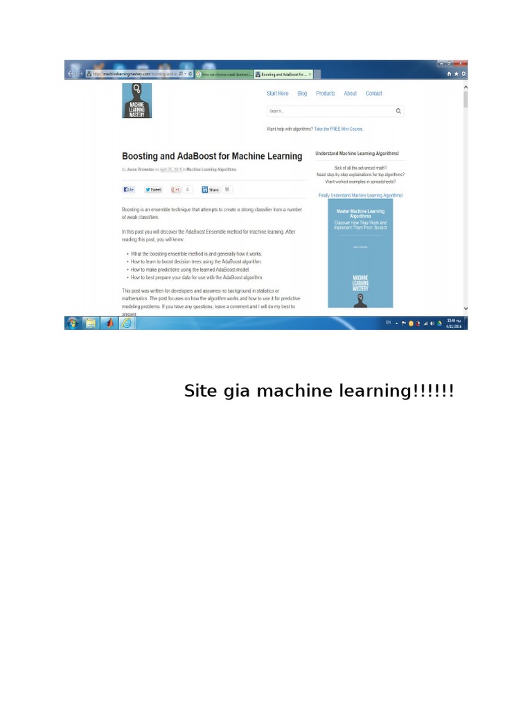 Site Gia Machine Learning | PDF
