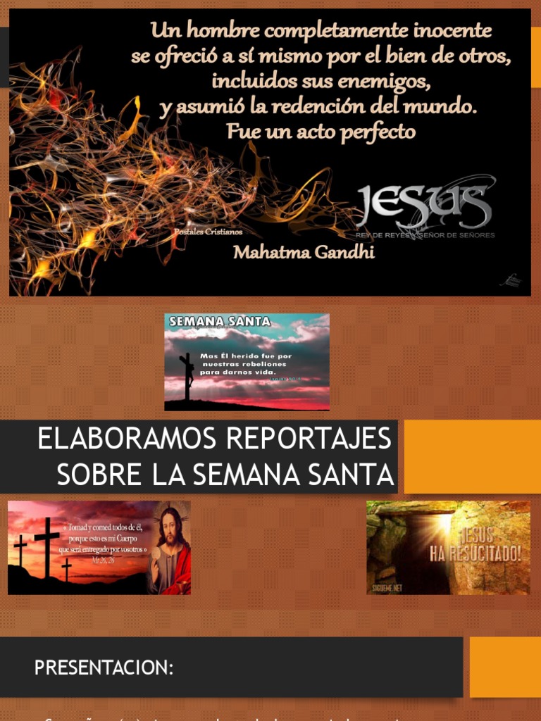 Reportajes sobre la Semana Santa | PDF | La resurrección de Jesús ...