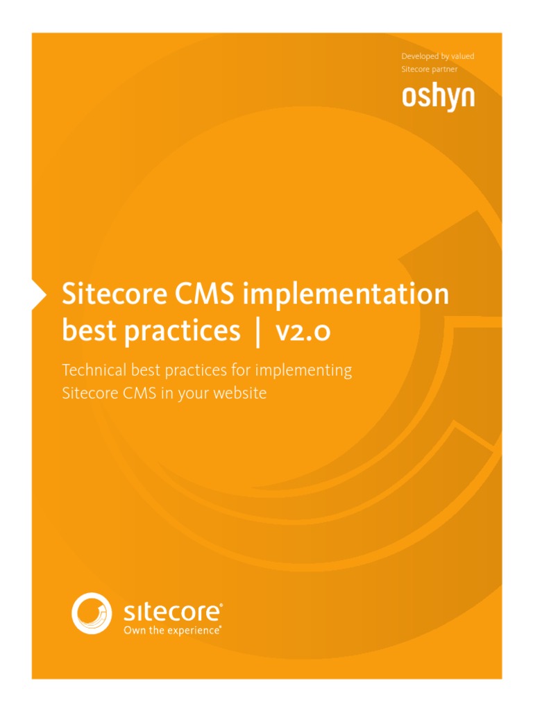 Sitecore Best Practices Implementation