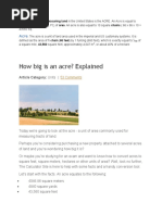 Land Area Conversion Table | PDF | Home & Garden