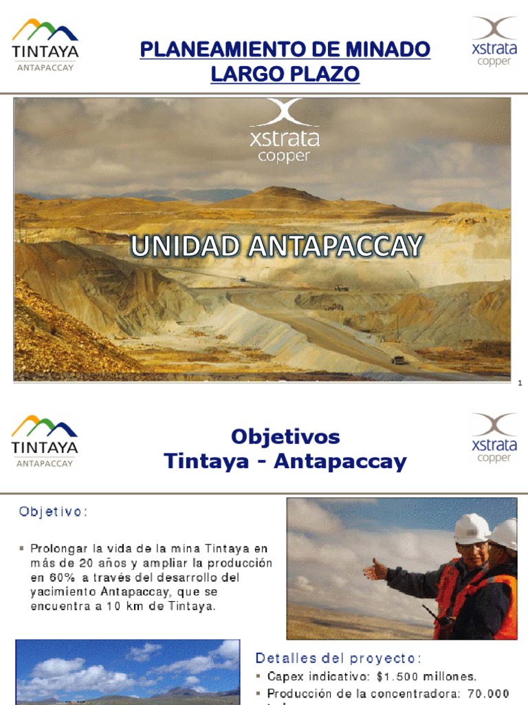 Plan de Minado Mina Antapaccay | PDF | Minería | Planificación