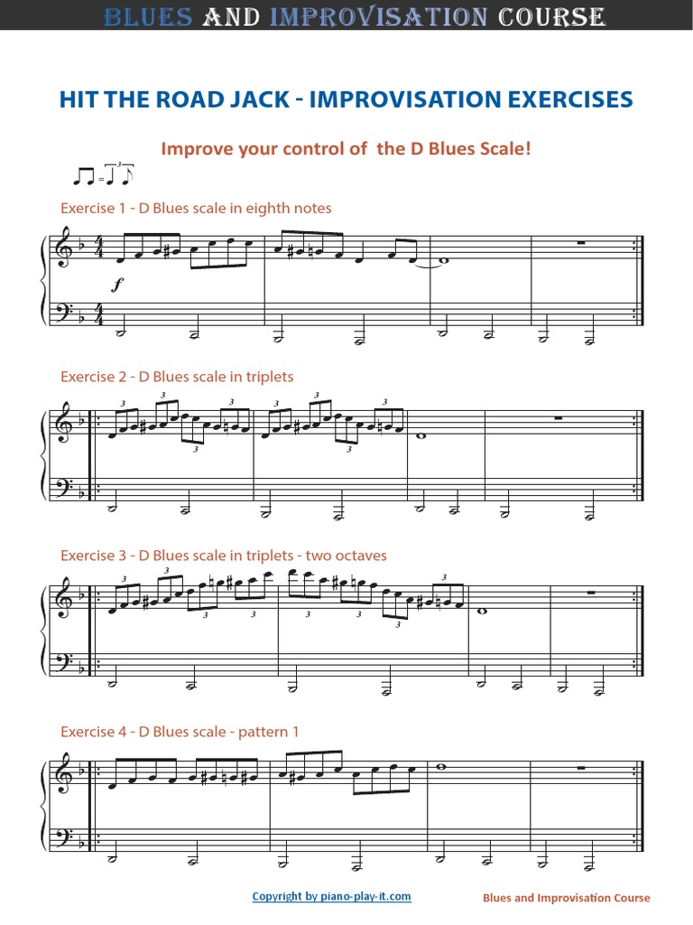 Hit The Road Jack Improvisation Exercises | PDF