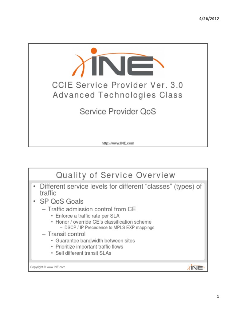 CCIE Service Provider Ver. 3.0 Advanced Technologies Class | PDF ...