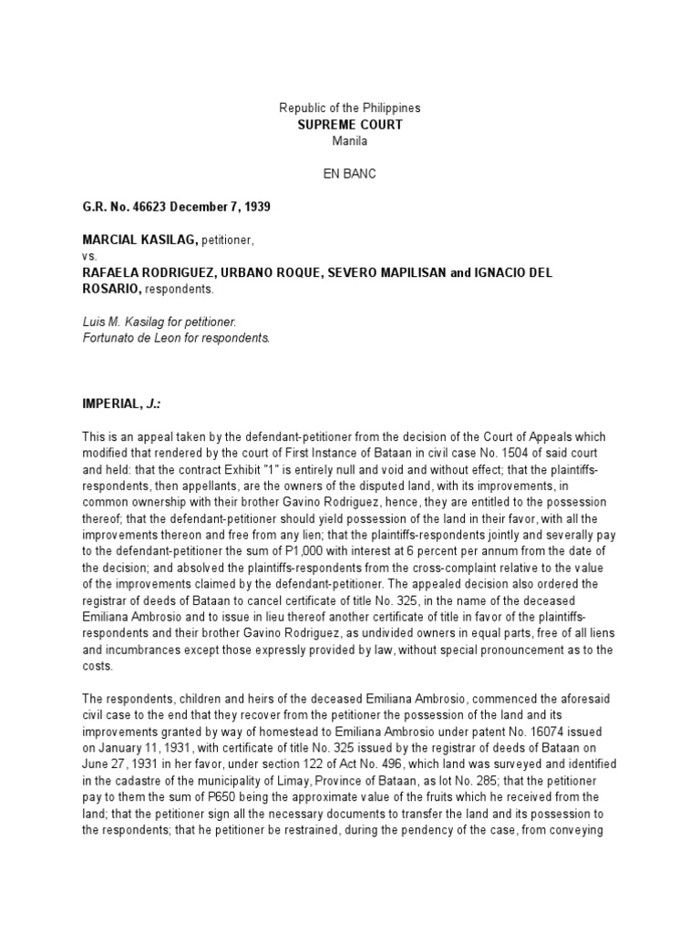 Kasilag V Roque | PDF | Mortgage Law | Foreclosure