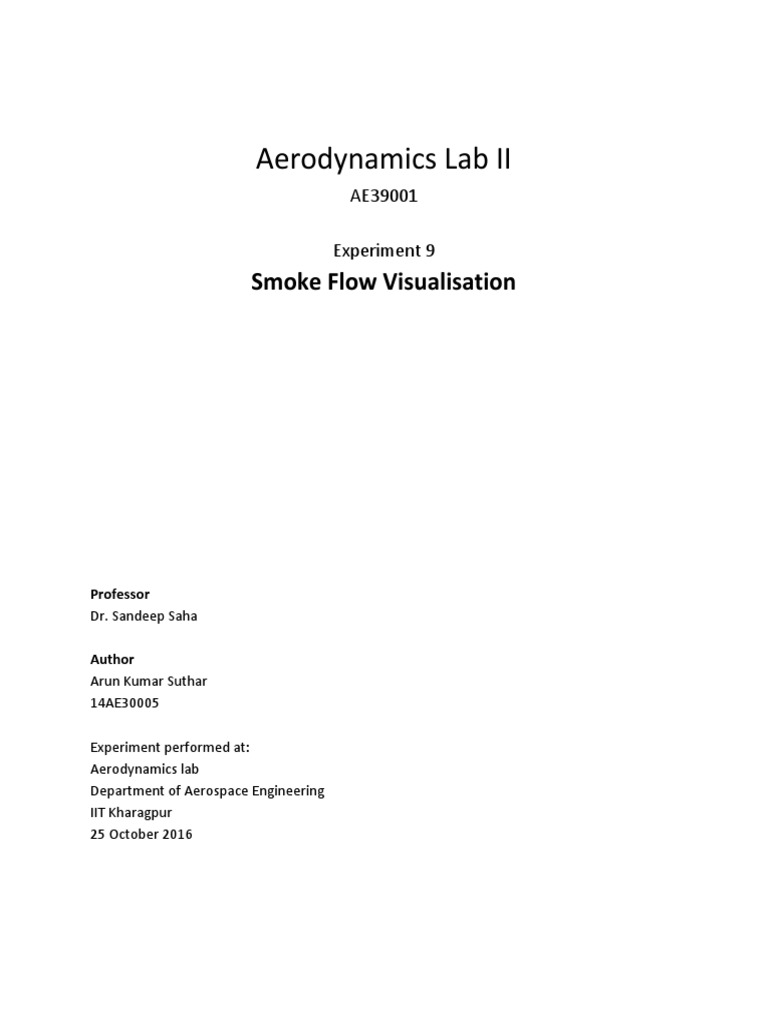 Smoke Flow | PDF | Vortices | Airfoil