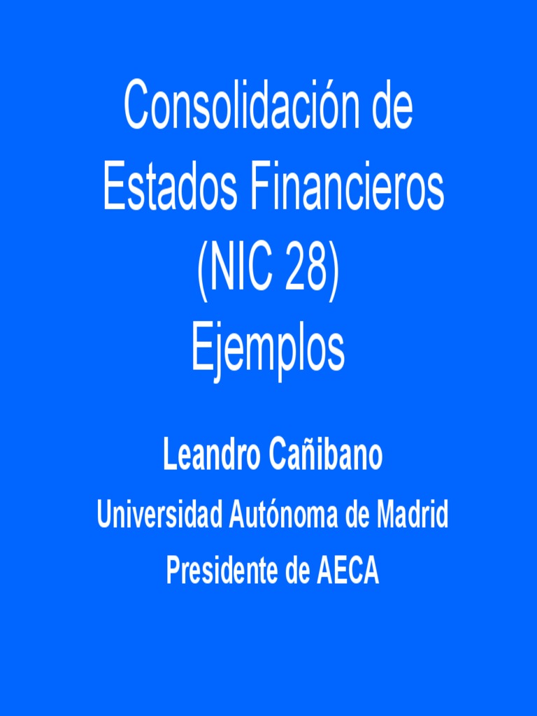 NIC 28 Ejemplo | PDF