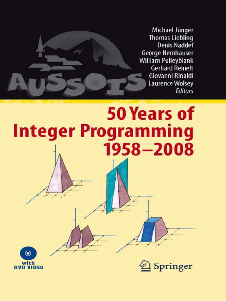 50 Years of Integer Programming 1958-2008 PDF | PDF | Linear Programming | Mathematical Optimization