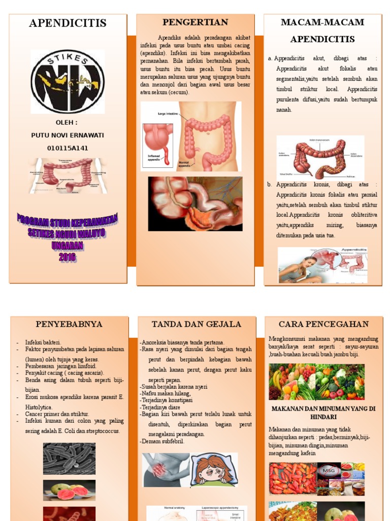 MENGURAI PENYEBAB, GEJALA DAN PENCEGAHAN APENDISITIS | PDF