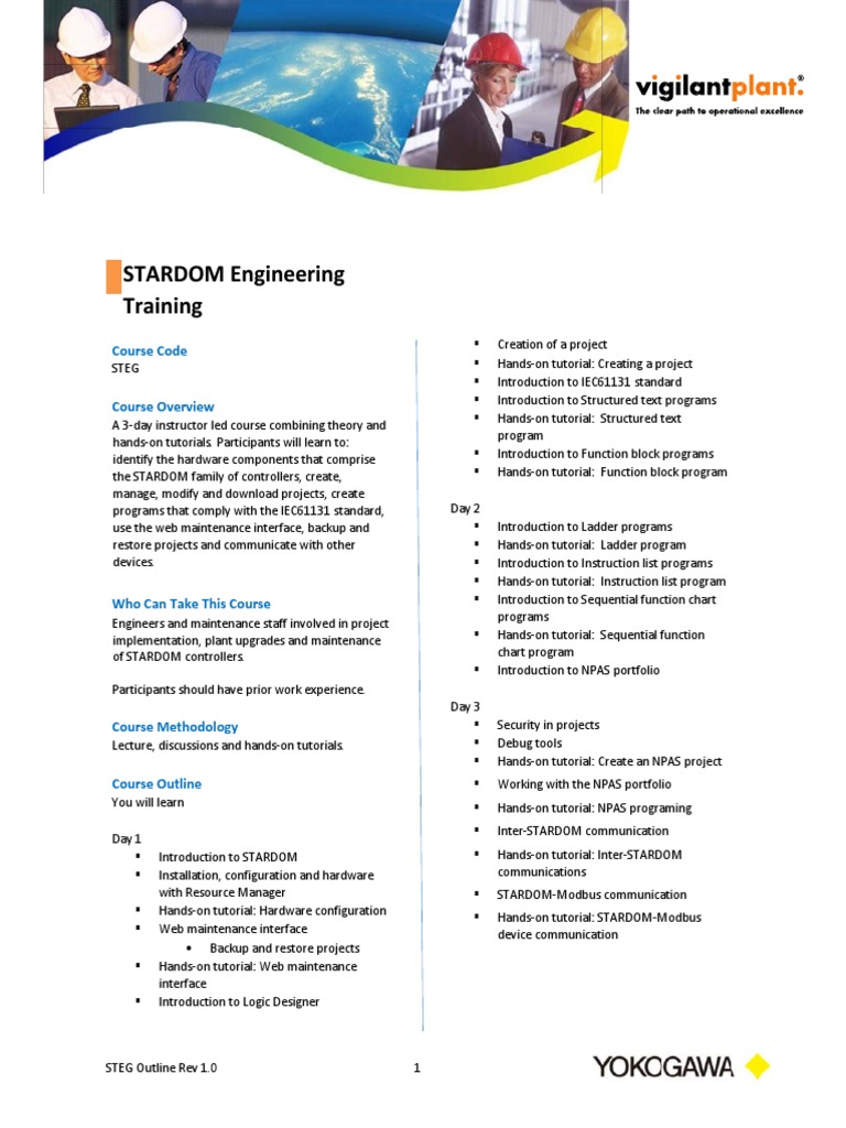 STARDOM Engineering Training Outline | PDF | Tutorial | Systems Engineering