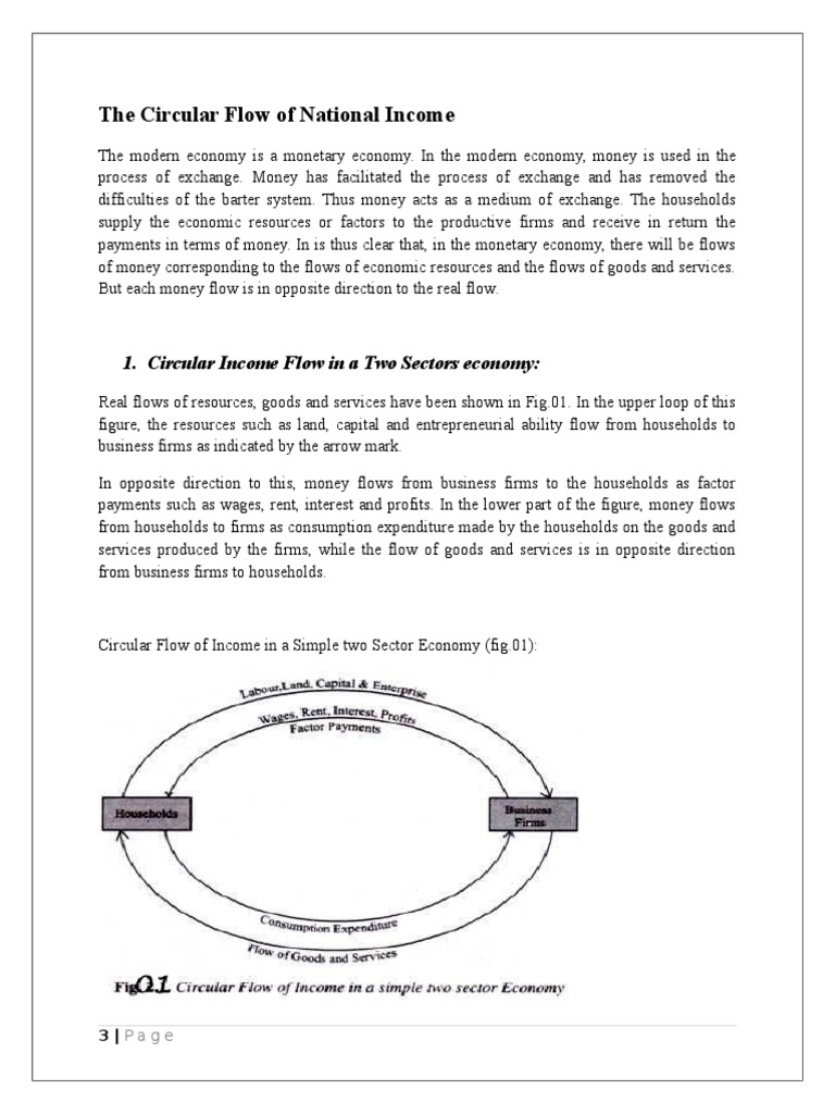 The Circular Flow of National Income | PDF | Balance Of Trade | Saving