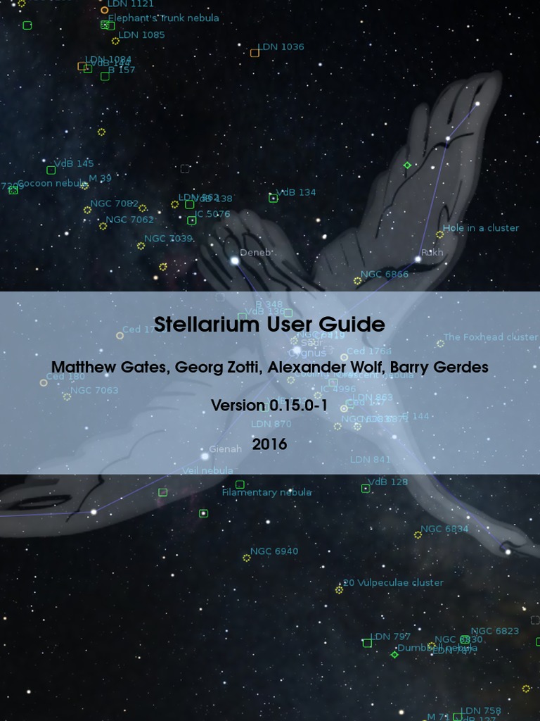 Stellarium User Guide 0.15.0 1 | PDF | Keyboard Shortcut | Astronomy