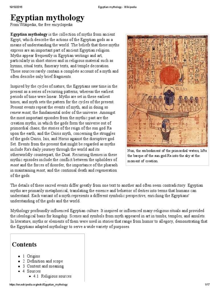 Egyptian Mythology | PDF | Egyptian Mythology | Horus