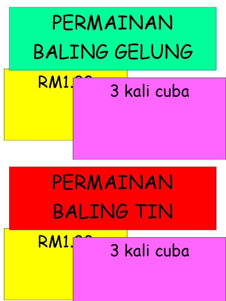Permainan Baling Gelung | PDF