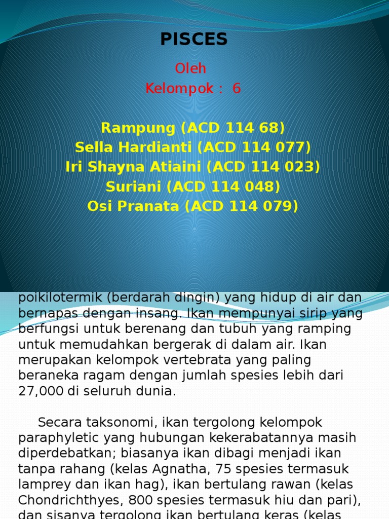 Power Point Pisces | PDF