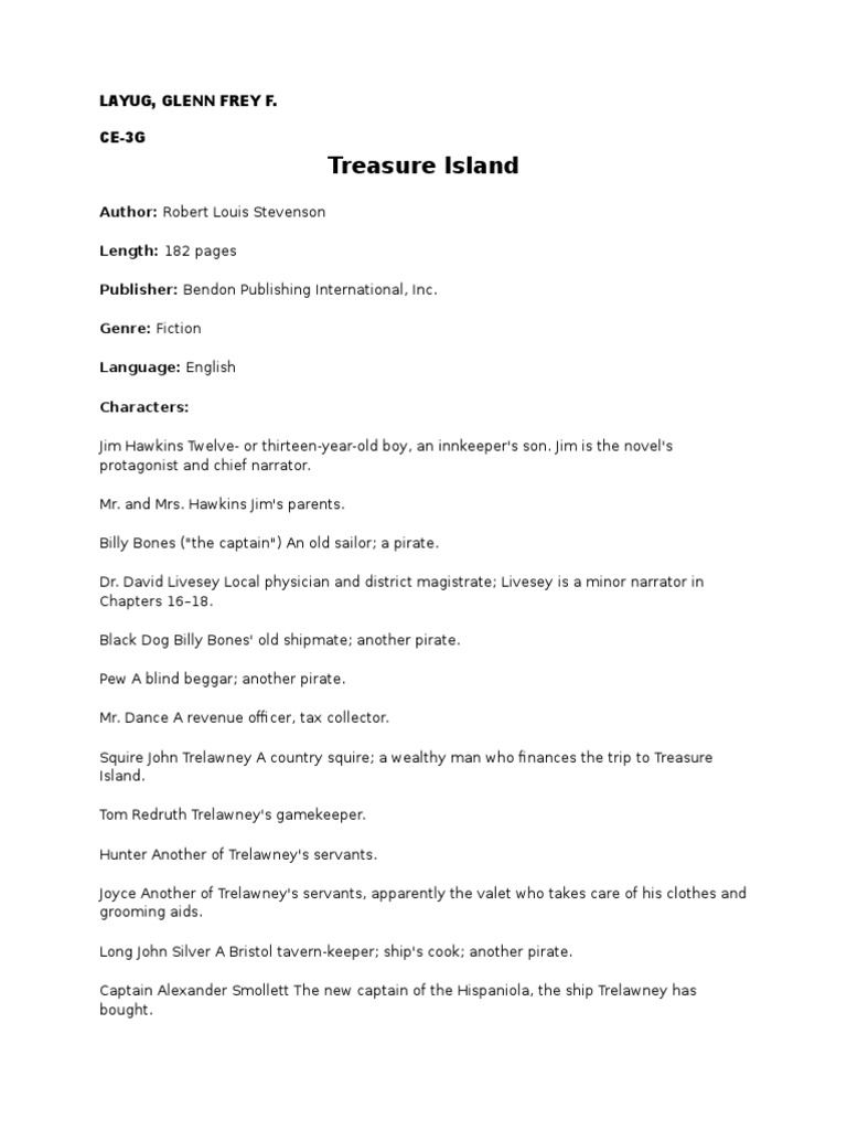 Treasure Island | Download Free PDF | Treasure Island | Violence