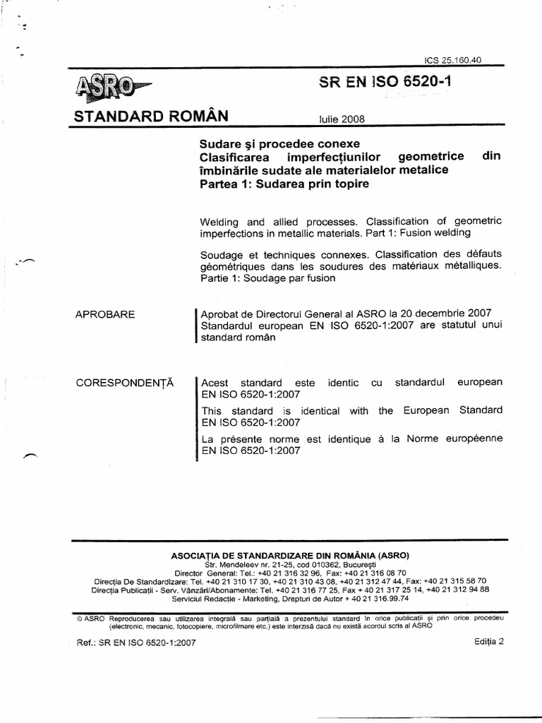SR en Iso 6520-1 PDF | PDF