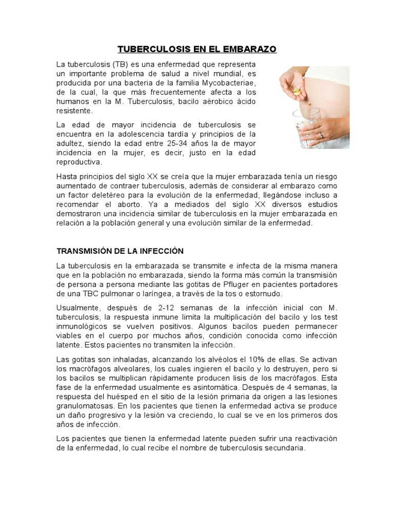 Tuberculosis en El Embarazo | PDF | Tuberculosis | El embarazo